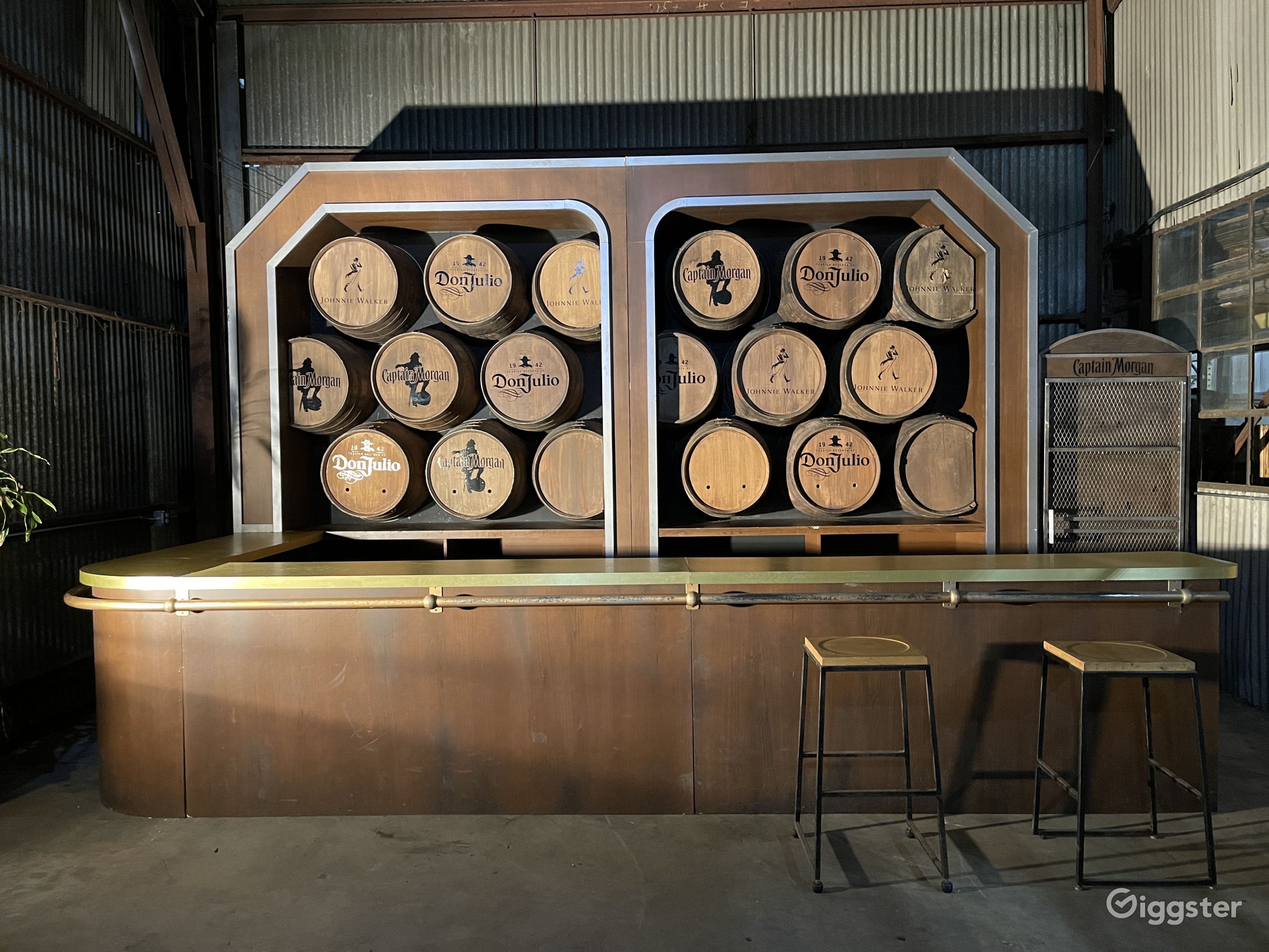 Warehouse Bar Set Custom Rustic Bar in Film Studio | Rent this location ...