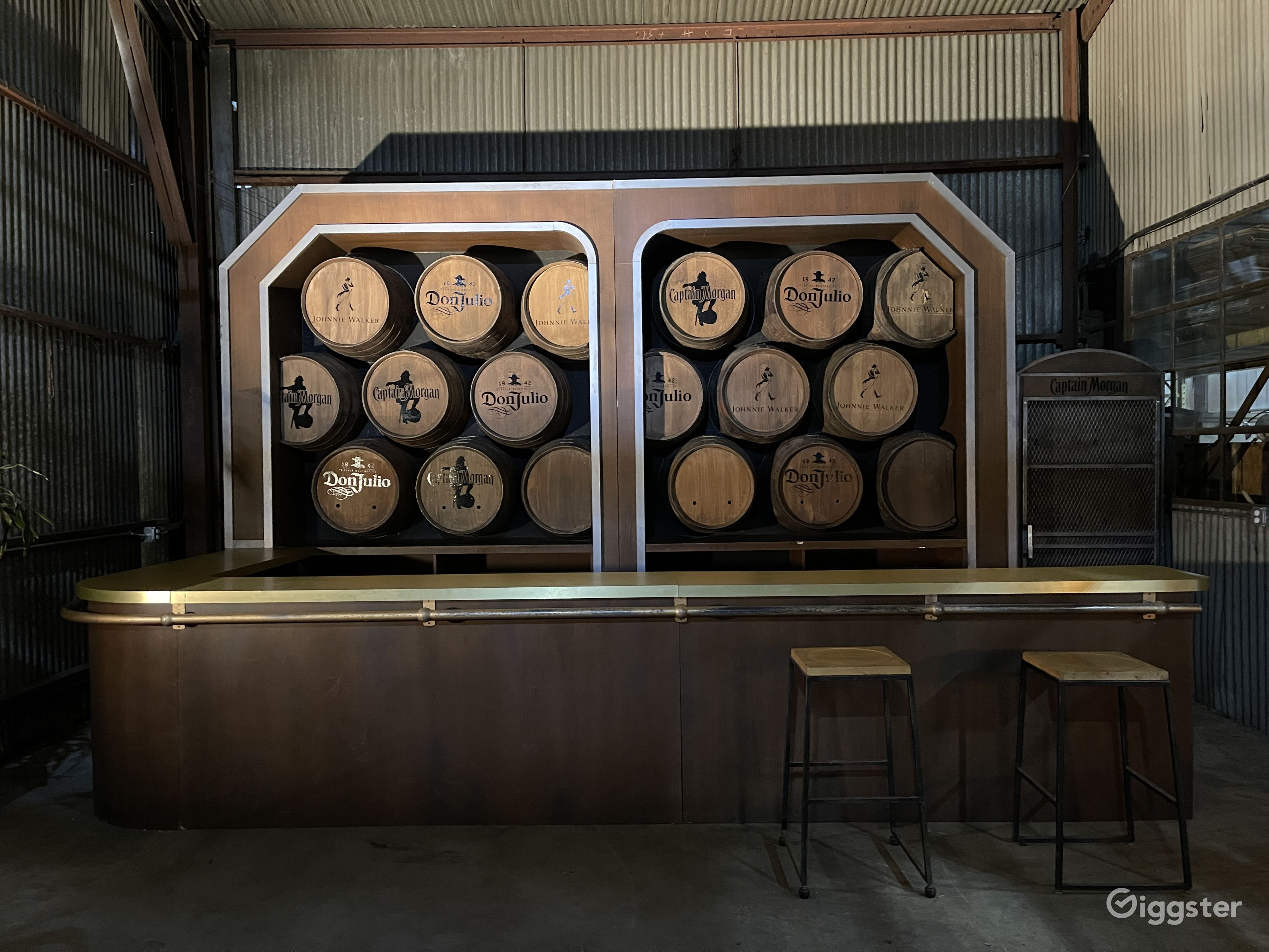 Warehouse Bar Set Custom Rustic Bar in Film Studio | Rent this location ...
