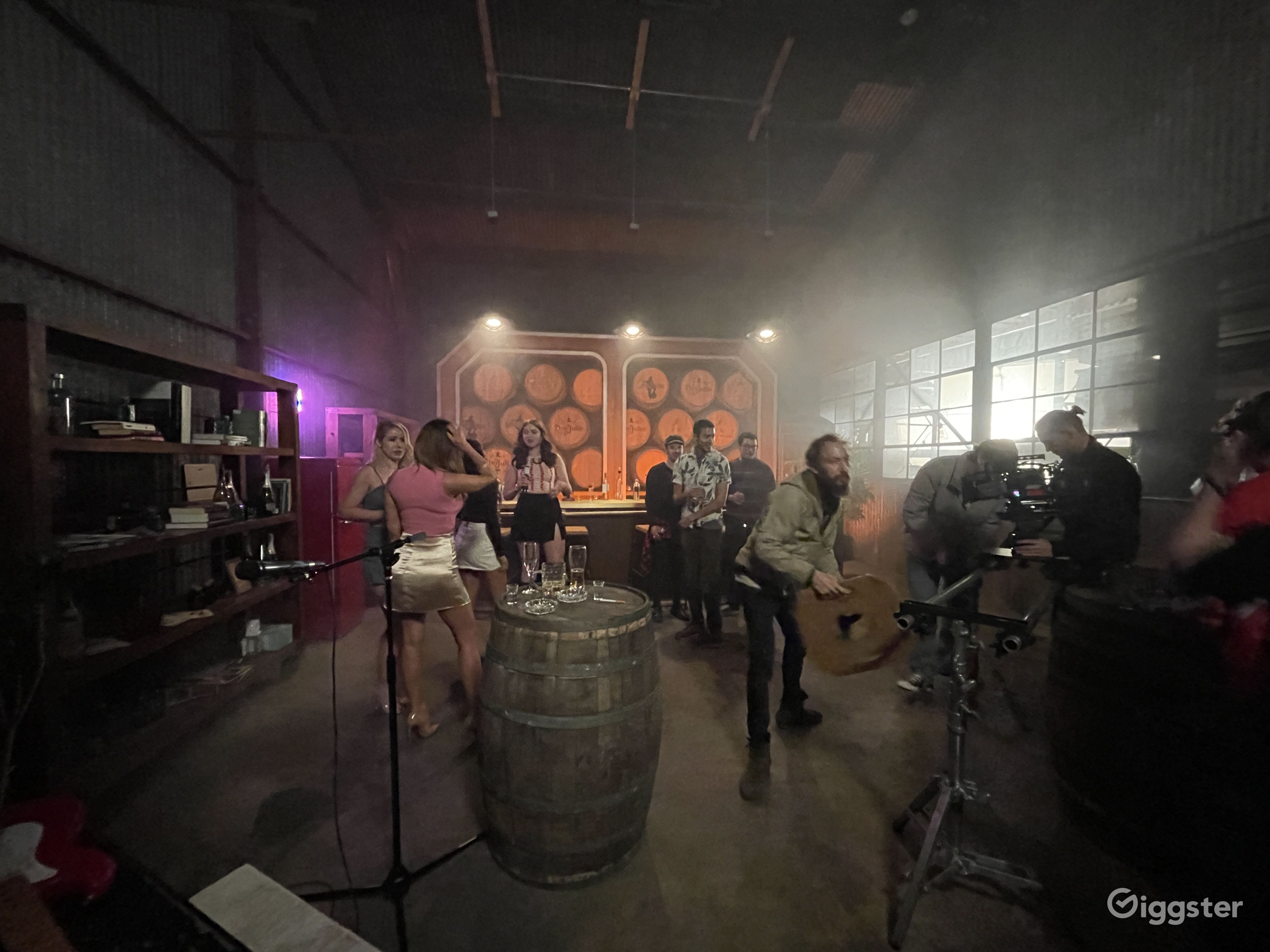 Warehouse Bar Set Custom Rustic Bar in Film Studio | Rent this location ...