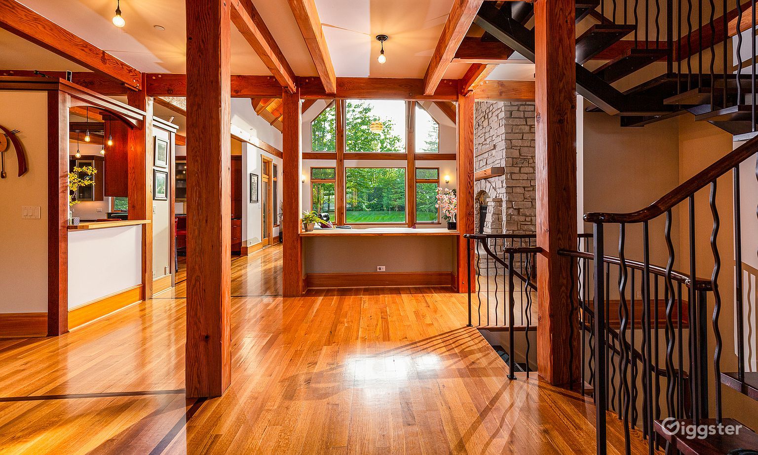 True Timber-frame Loft Home with Guesthouse | Rent this location on ...