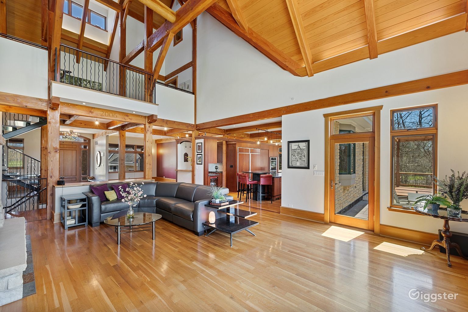 True Timber-frame Loft Home with Guesthouse | Rent this location on ...