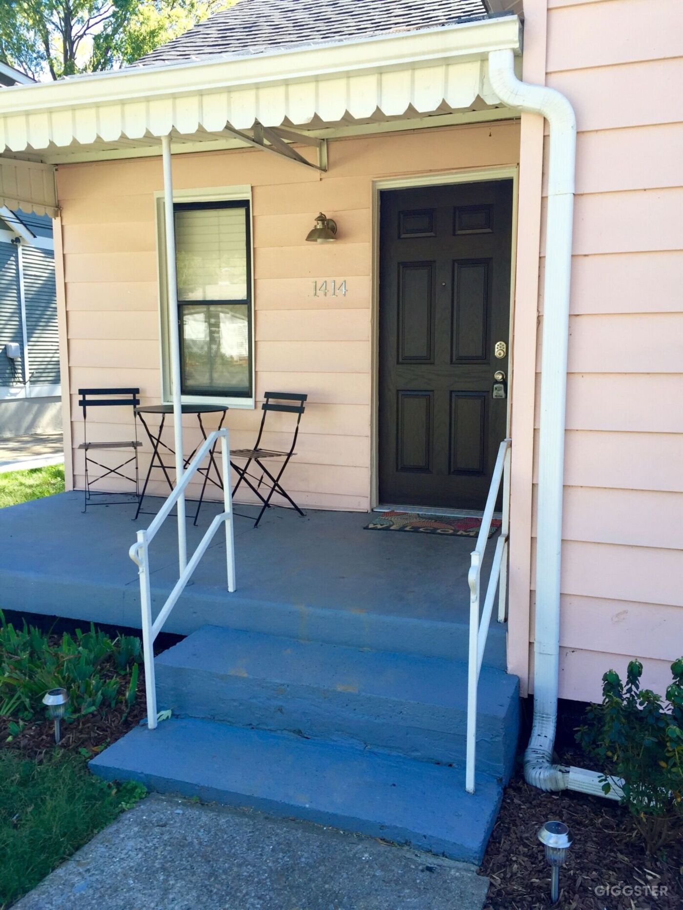 Cute Pink Cottage inside and out with front porch! | Rent this location ...