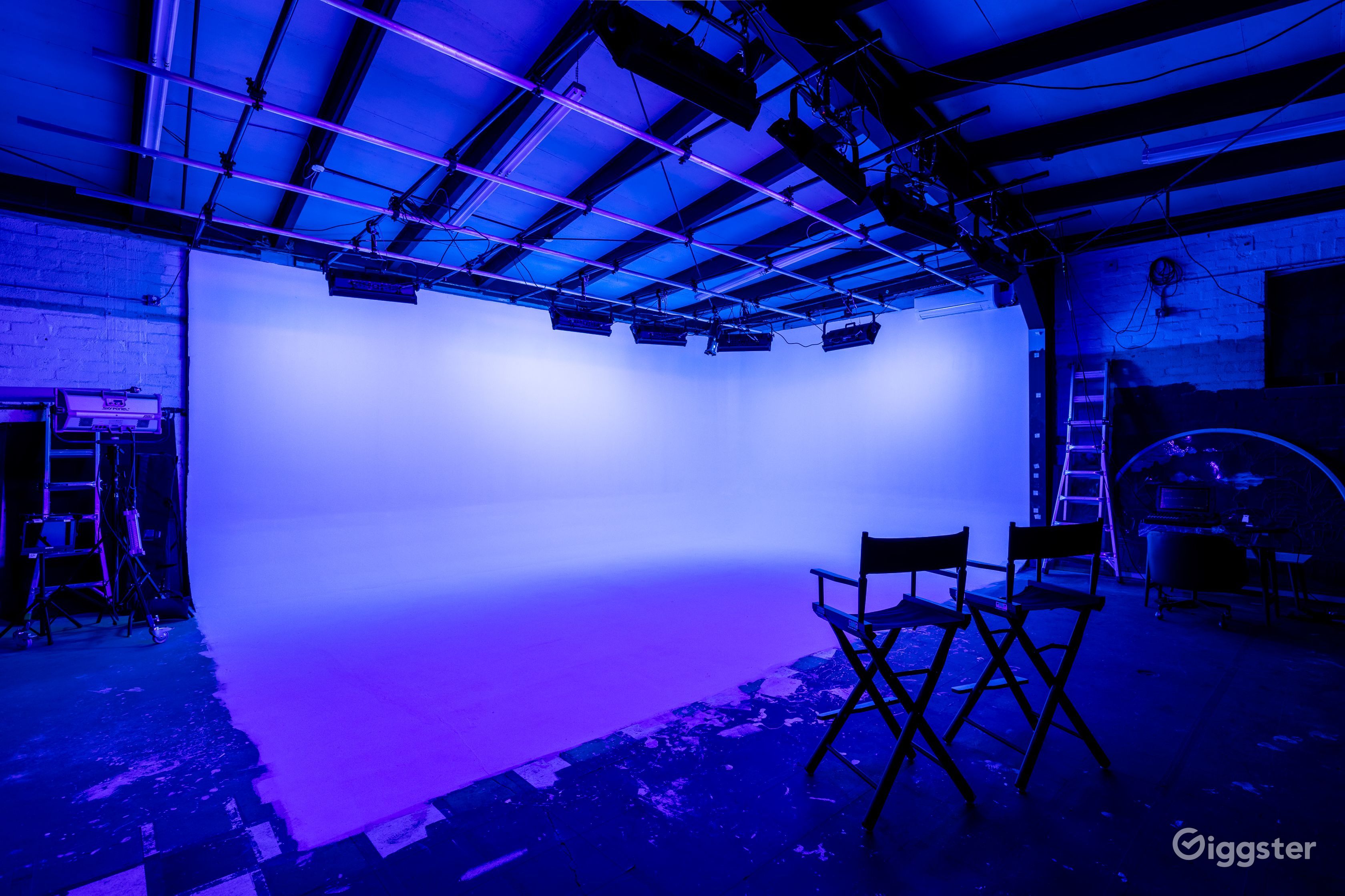 Studio with RGB LED lit Cyclorama Wall! | Rent this location on Giggster