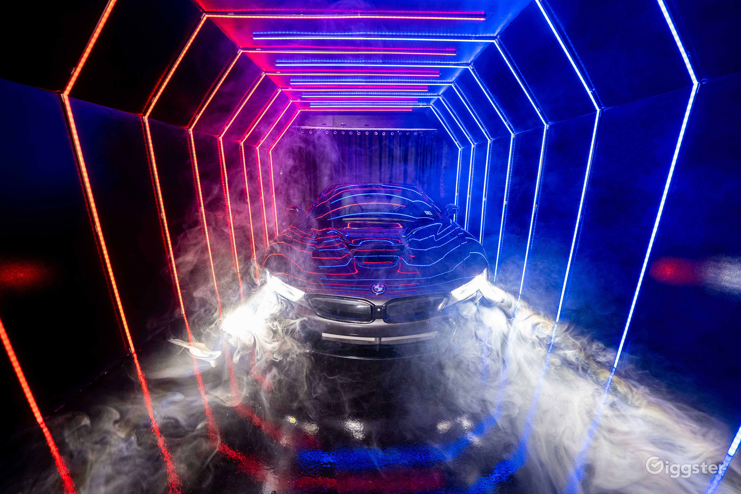 Studio with RGB Tunnel and Walls | Rent this location on Giggster