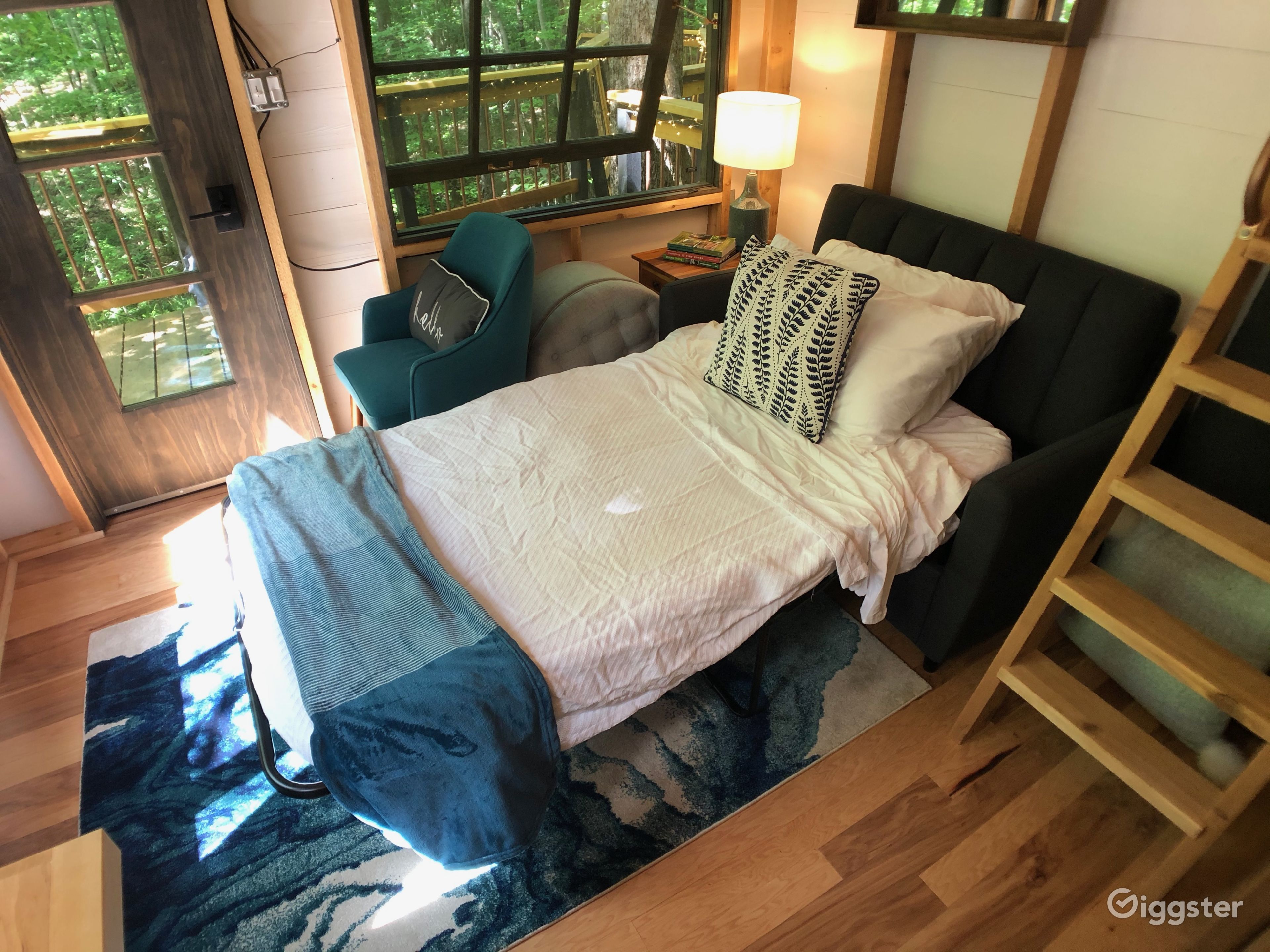 Rustic Tiny Home Treehouse Hidden in Forest | Rent this location on ...