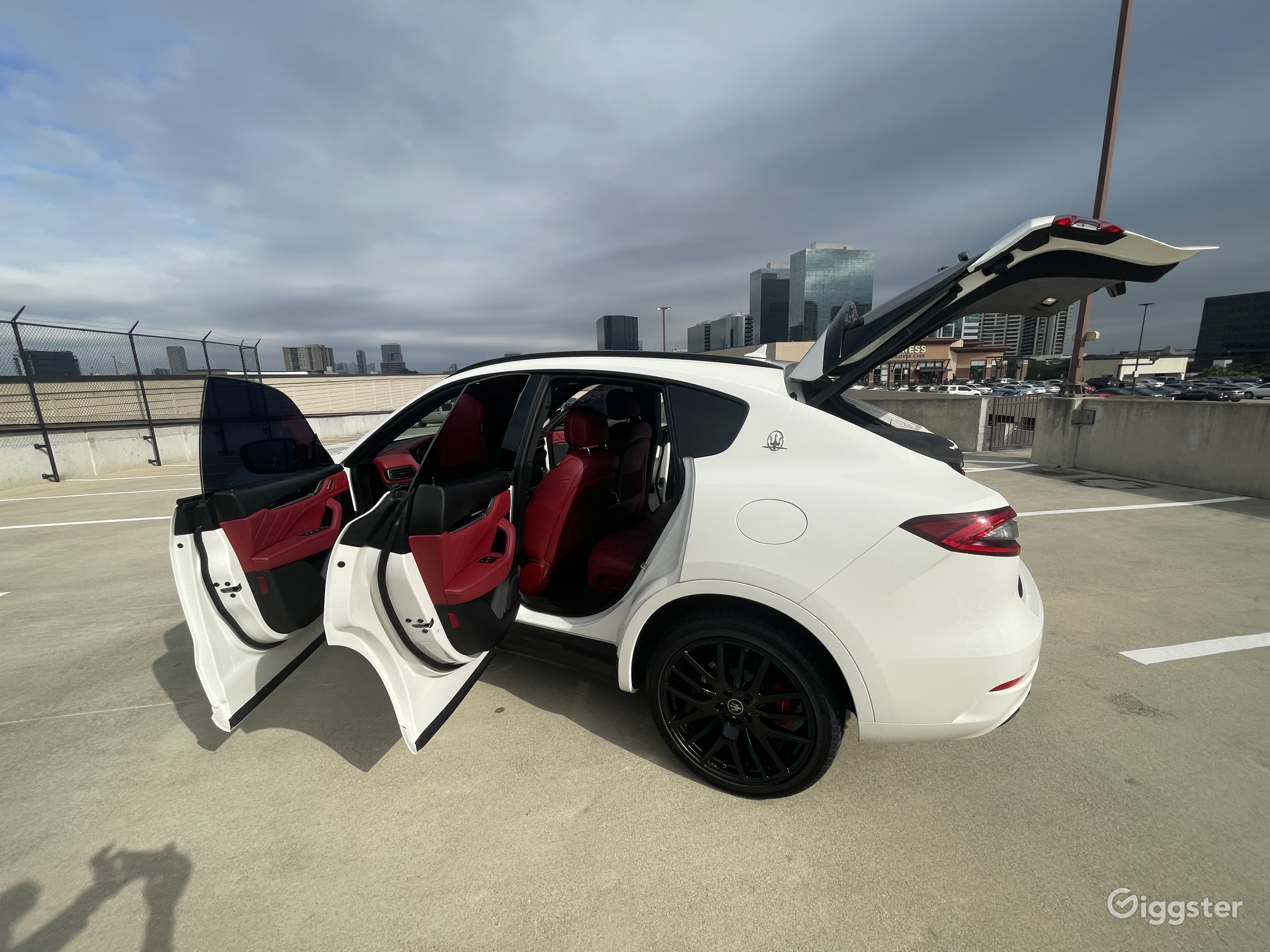 Luxury 2020 Maserati Levante White with Red seats! | Rent this location ...