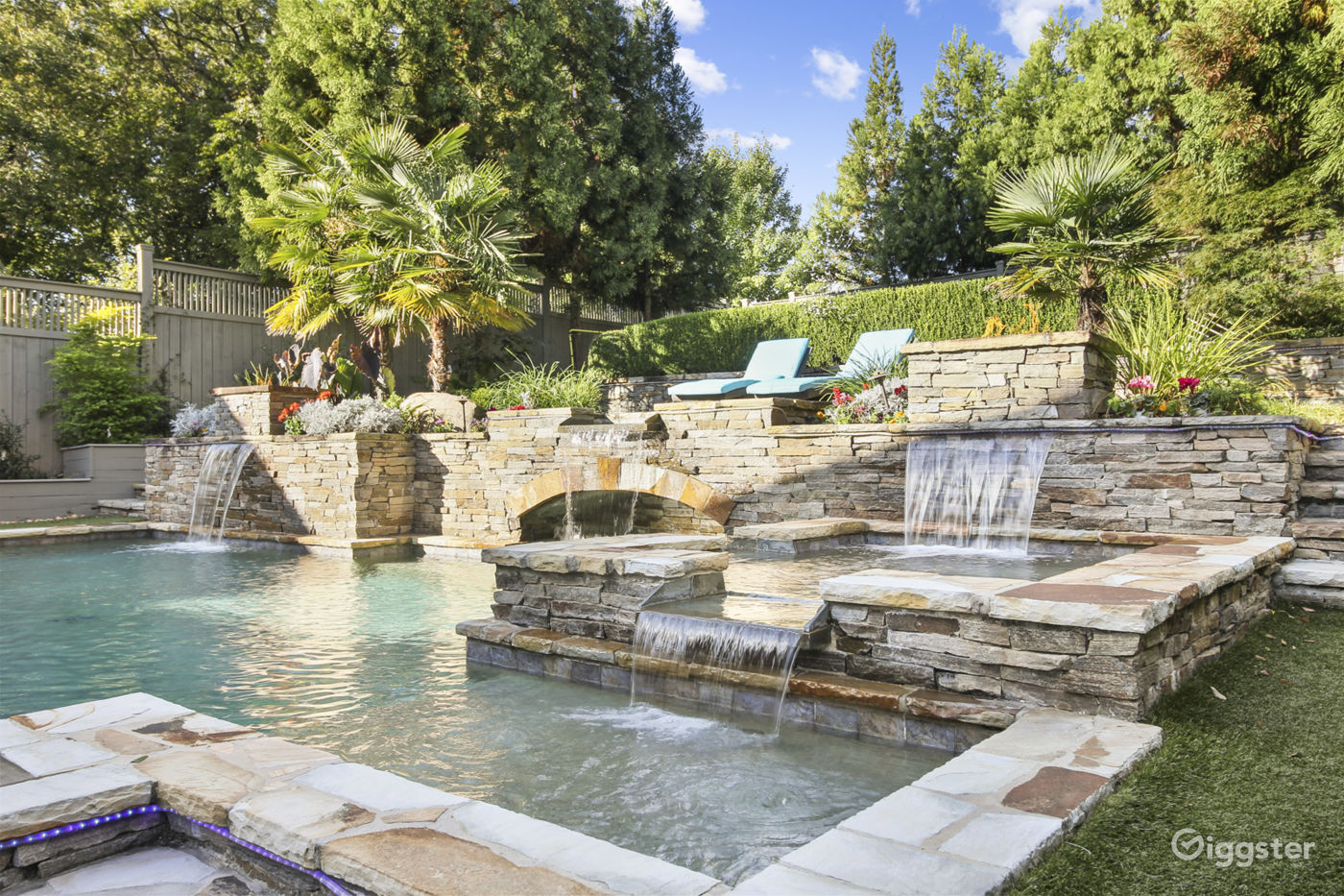 Open Outdoor Living with Lush Backyard Oasis | Rent this location on ...
