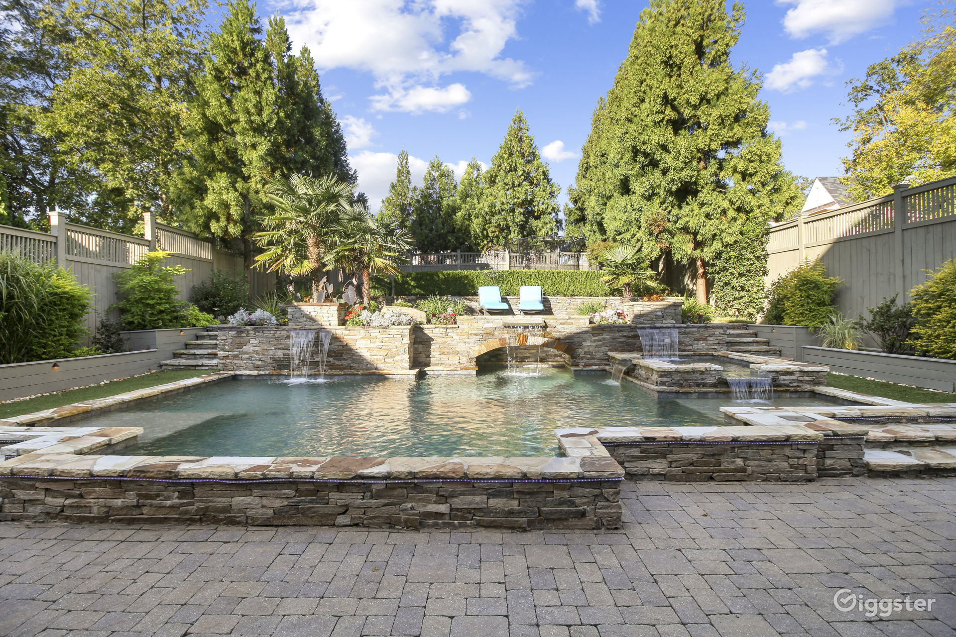 Open Outdoor Living with Lush Backyard Oasis | Rent this location on ...