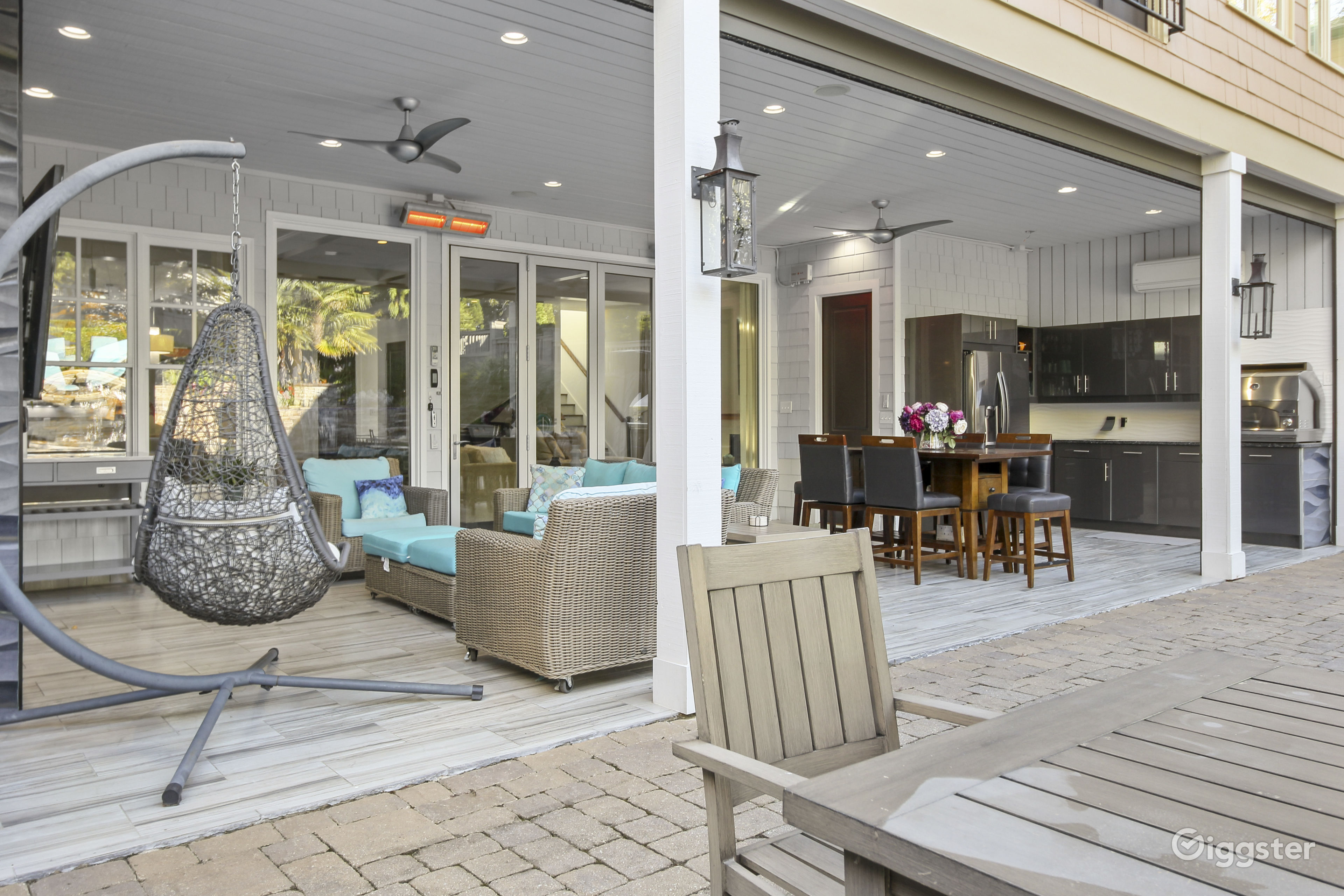 Open Outdoor Living with Lush Backyard Oasis | Rent this location on ...