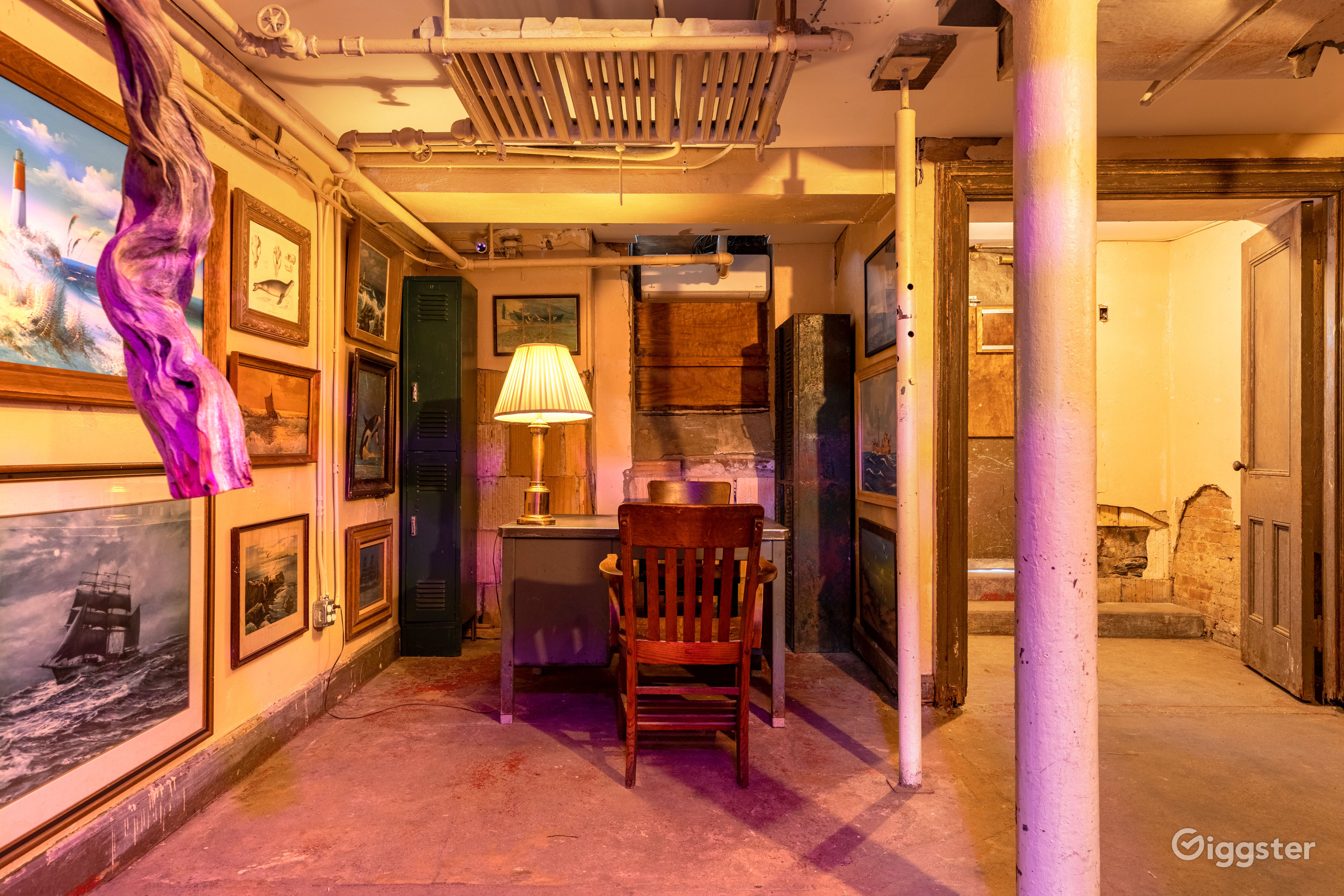 Raw Historic Surreal Locker Room | Rent this location on Giggster
