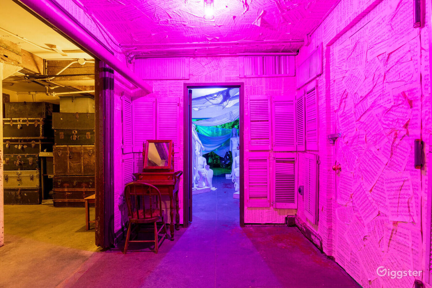 Raw Historic Surreal Locker Room | Rent this location on Giggster