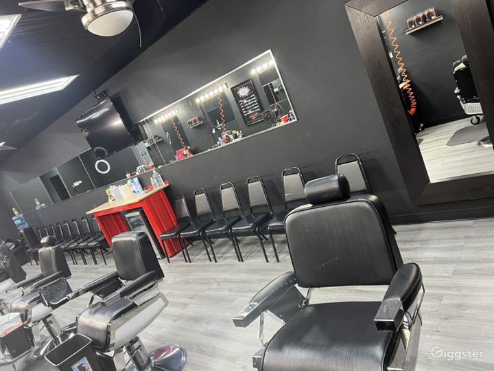 Modern BARBER SHOP | Rent this location on Giggster