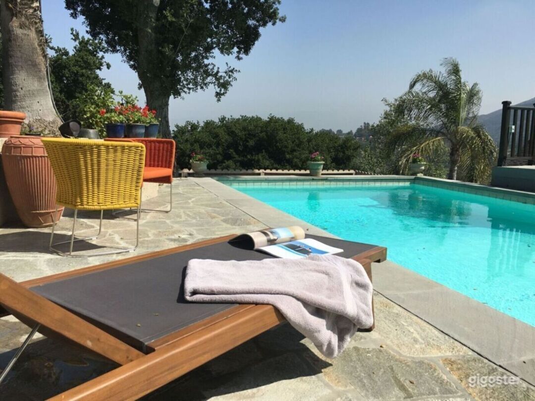 Hollywood Hills sun-drenched Pool & Gardens | Rent this location on ...