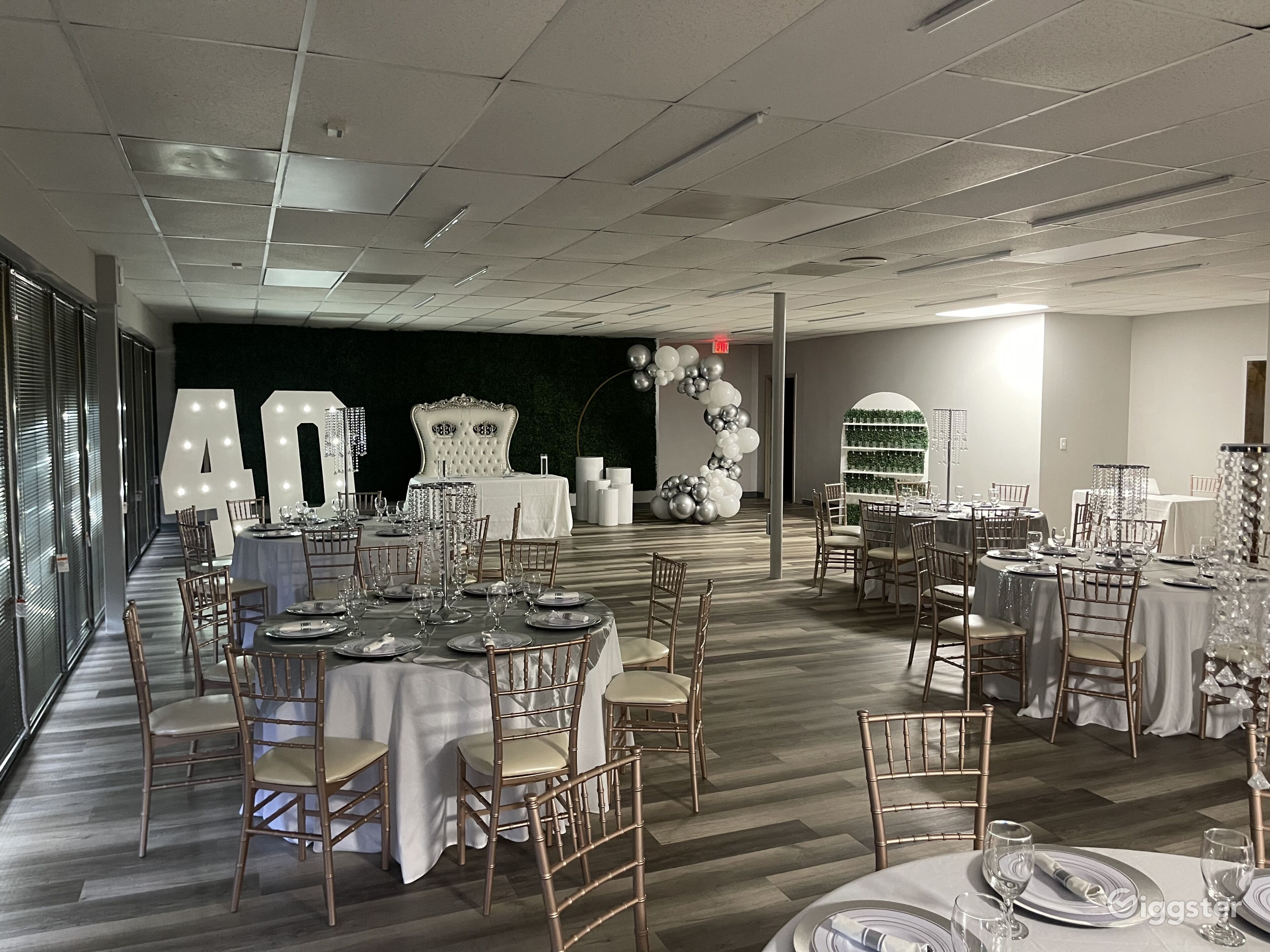 Weddings/ events venue w/lg windows & led lights | Rent this location ...