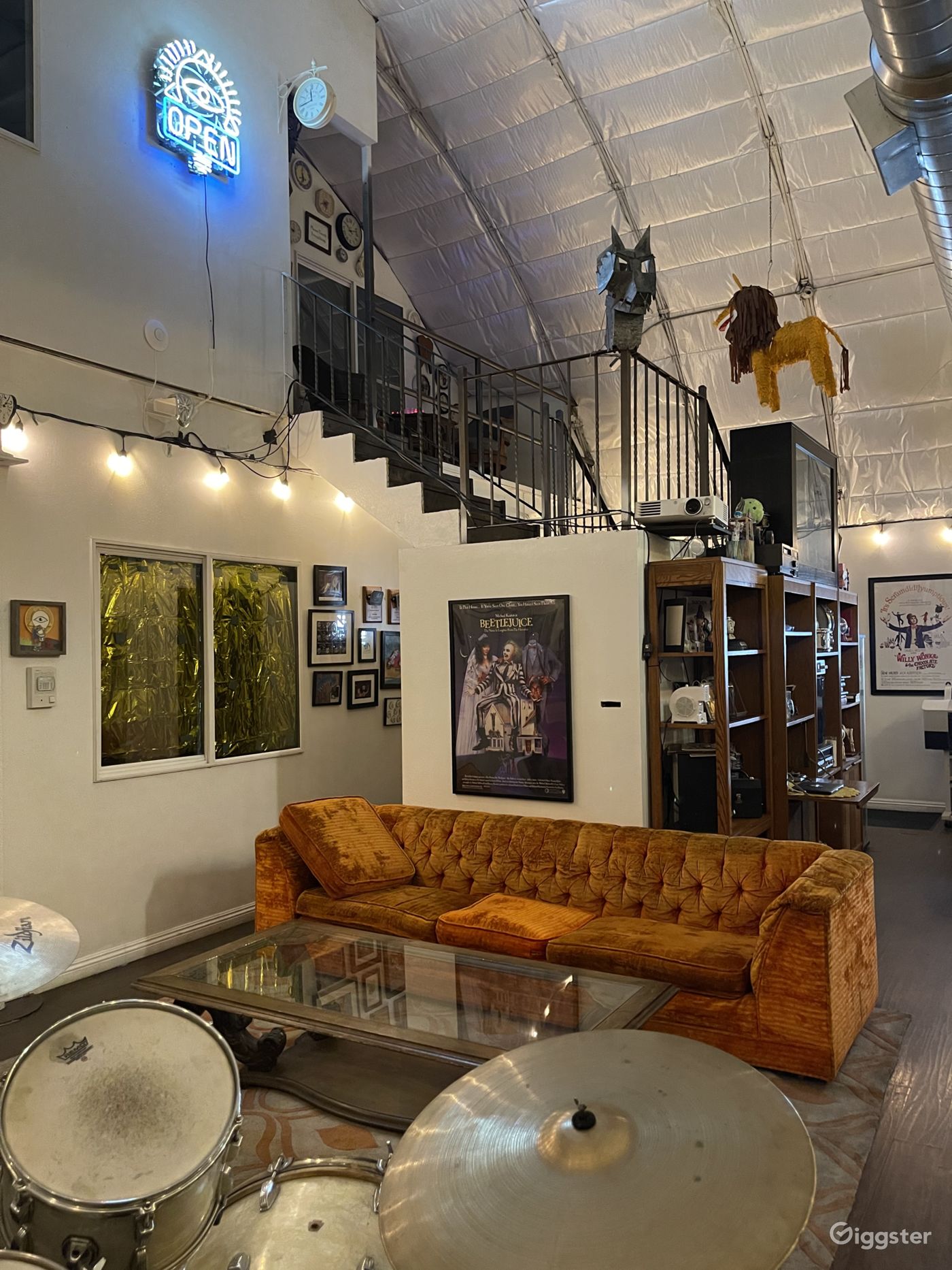 Rustic open air yard & production hanger | Rent this location on Giggster