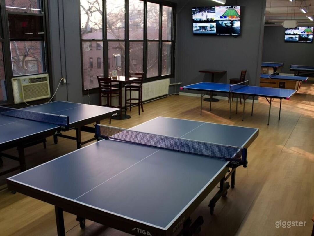 Ping Pong, Elevated – Ping Pong Tables | Rent this location on Giggster