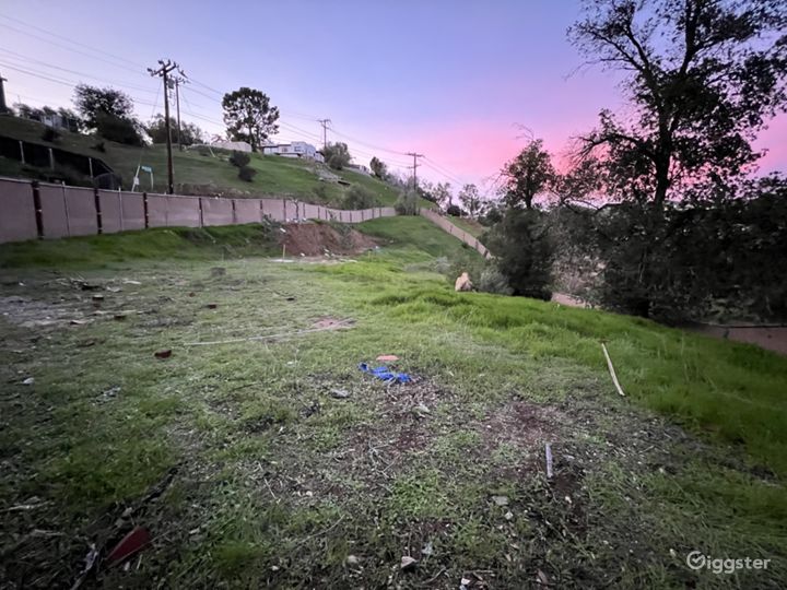 Open Lot in a residential area | Rent this location on Giggster