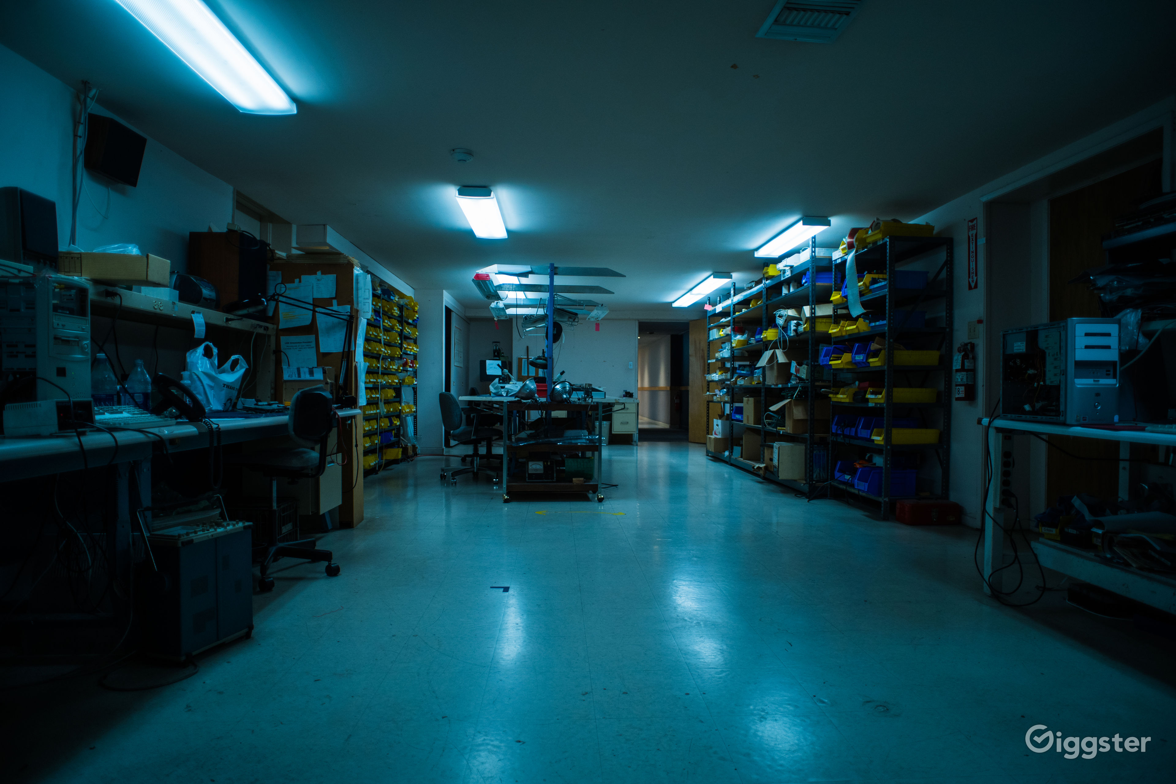 Ageing Retro 1980s Electronics Laboratory | Rent this location on Giggster