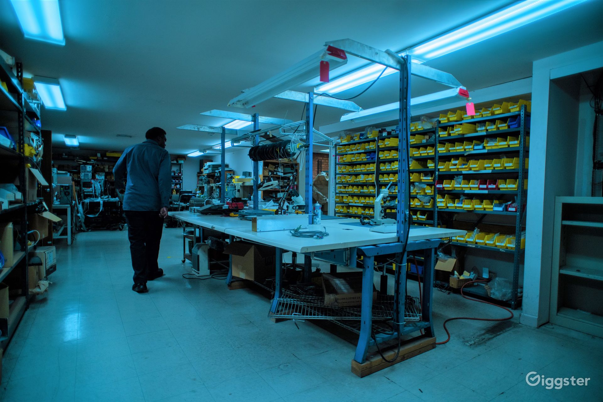 Ageing Retro 1980s Electronics Laboratory | Rent this location on Giggster