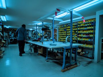 Ageing Retro 1980s Electronics Laboratory | Rent this location on Giggster