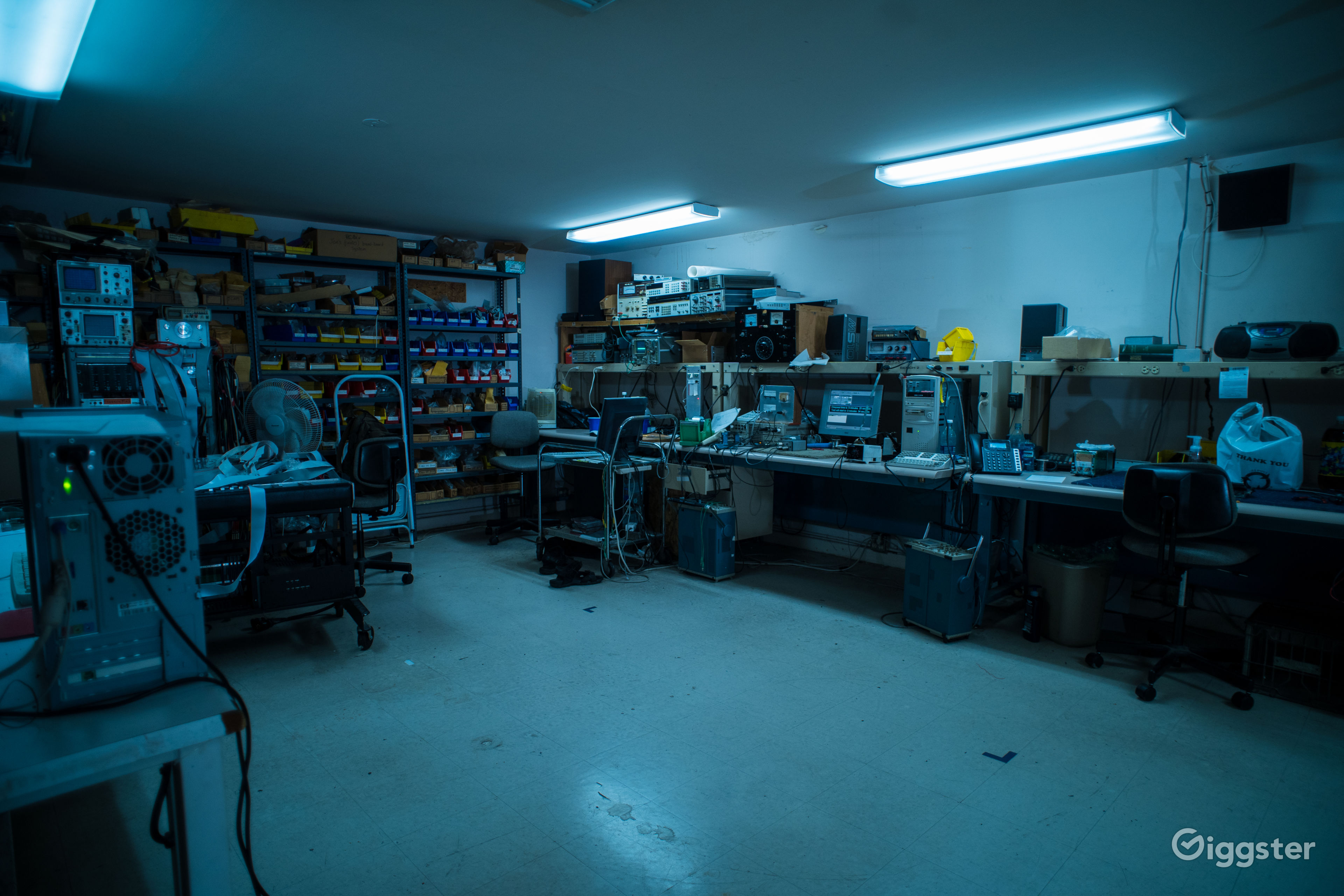Ageing Retro 1980s Electronics Laboratory | Rent this location on Giggster