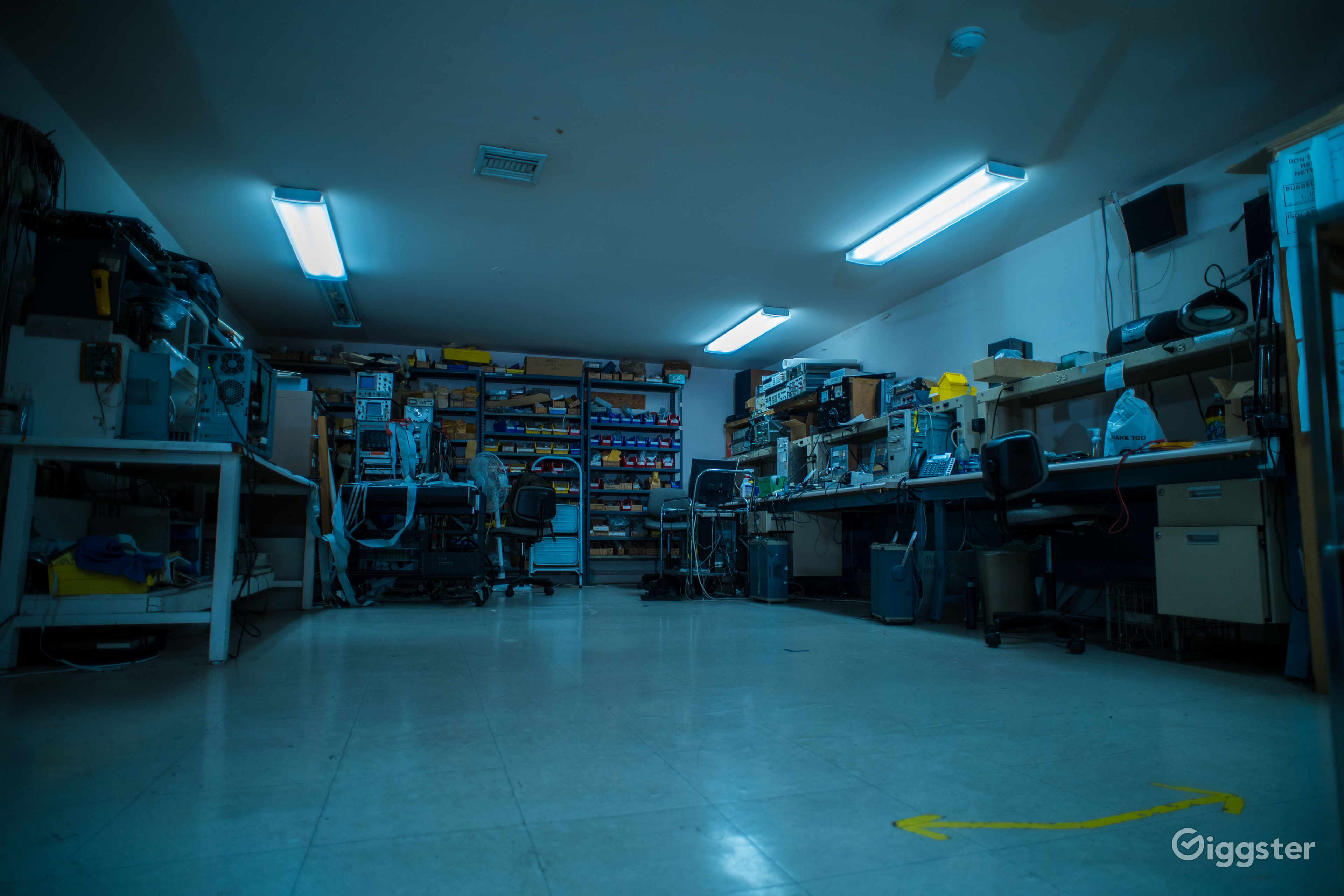 Ageing Retro 1980s Electronics Laboratory | Rent this location on Giggster