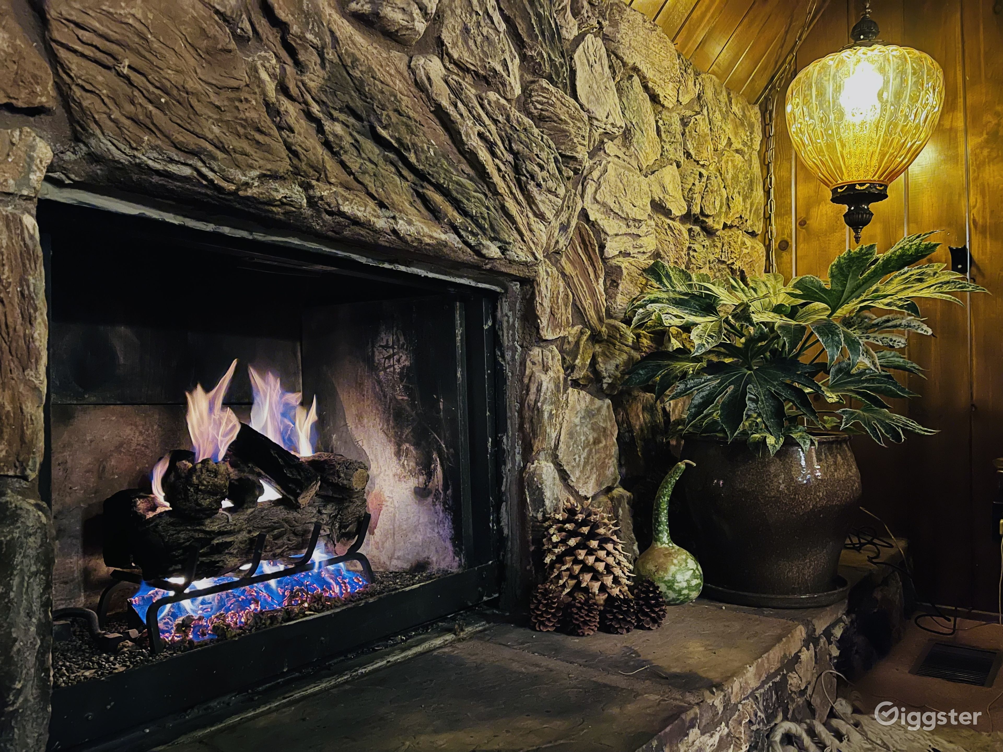 Vintage 60s 70s A Frame Retro Cabin Fireplaces | Rent this location on ...