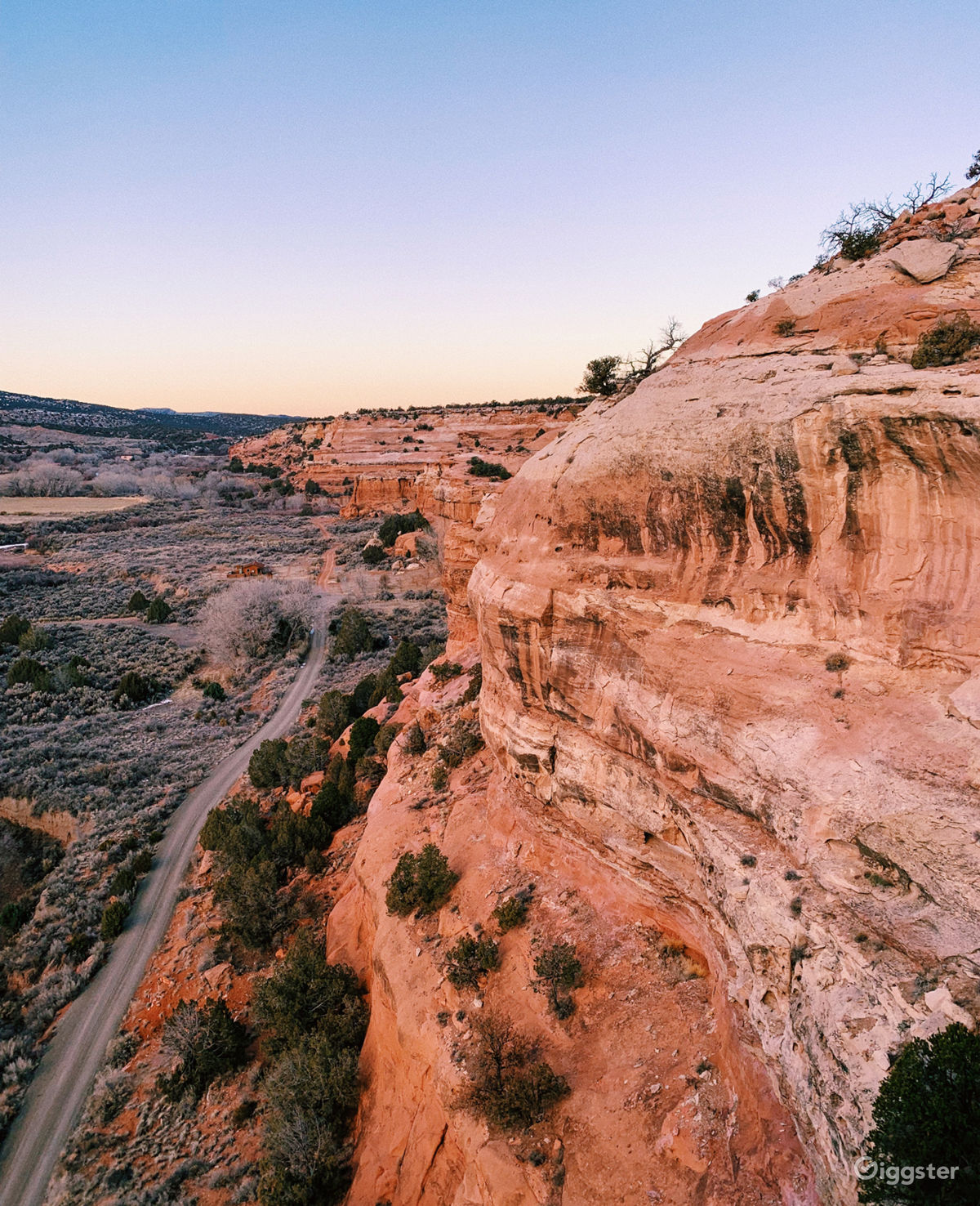 House built into red rock face with sweeping views | Rent this location ...