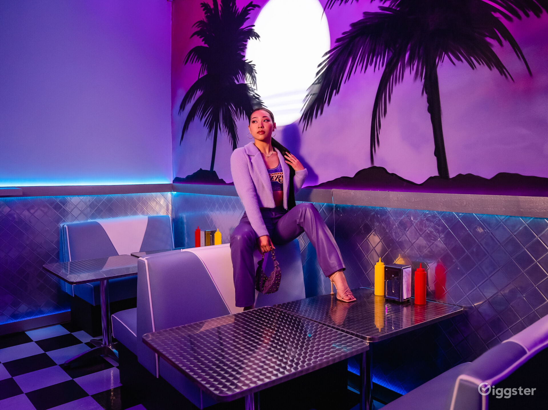 The Neon Diner | Retro Vaporwave Restaurant Bar | Rent this location on ...