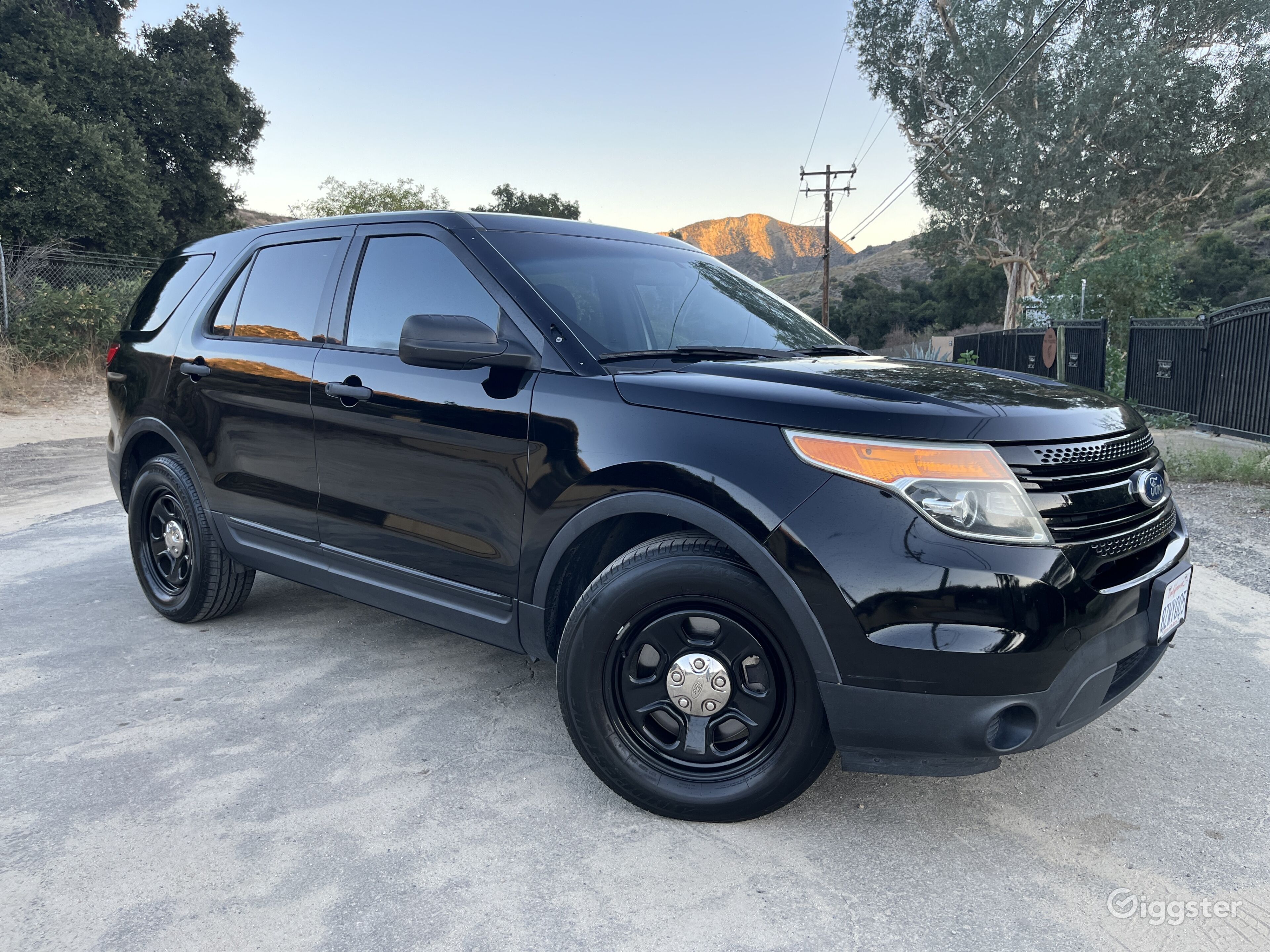 POLICE CAR All-Black Modern Detective SUV Explorer | Rent this location ...