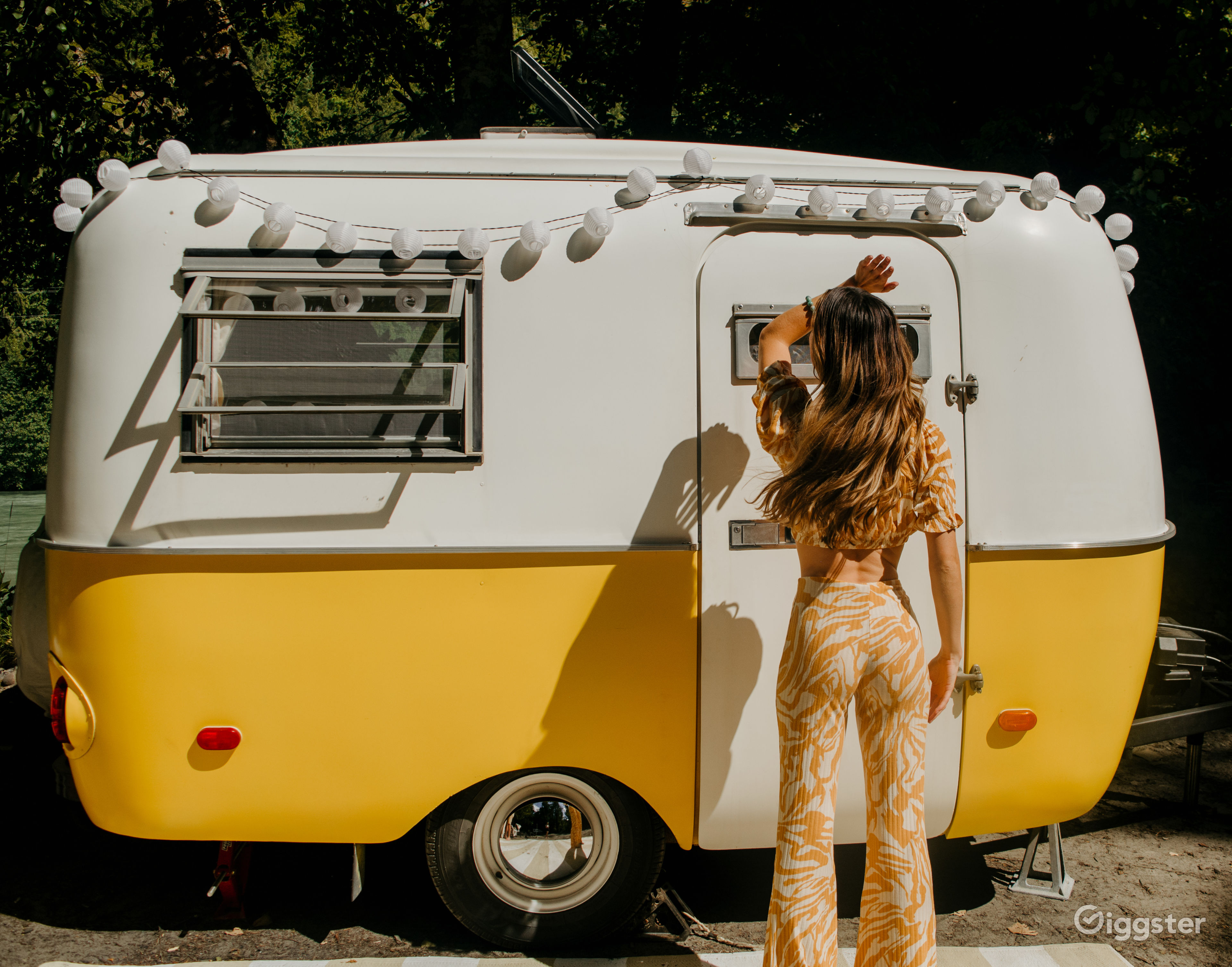 Vintage 1970s Boler Trailer - Miss Daisy Lane | Rent this location on Giggster