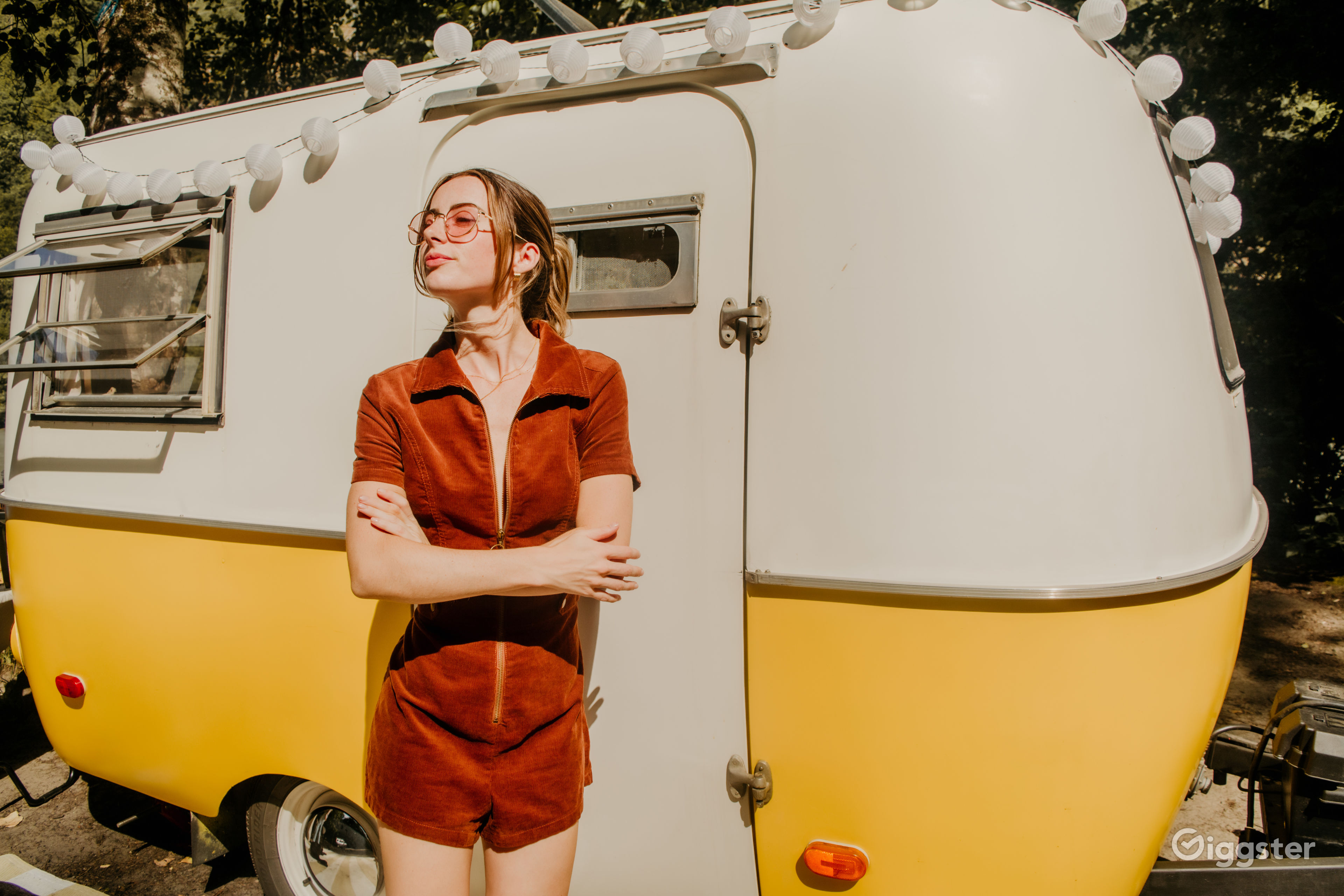 Vintage 1970s Boler Trailer - Miss Daisy Lane | Rent this location on Giggster