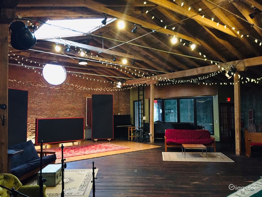 Rustic Studio with Natural Wood and Brick for Film | Rent this location ...