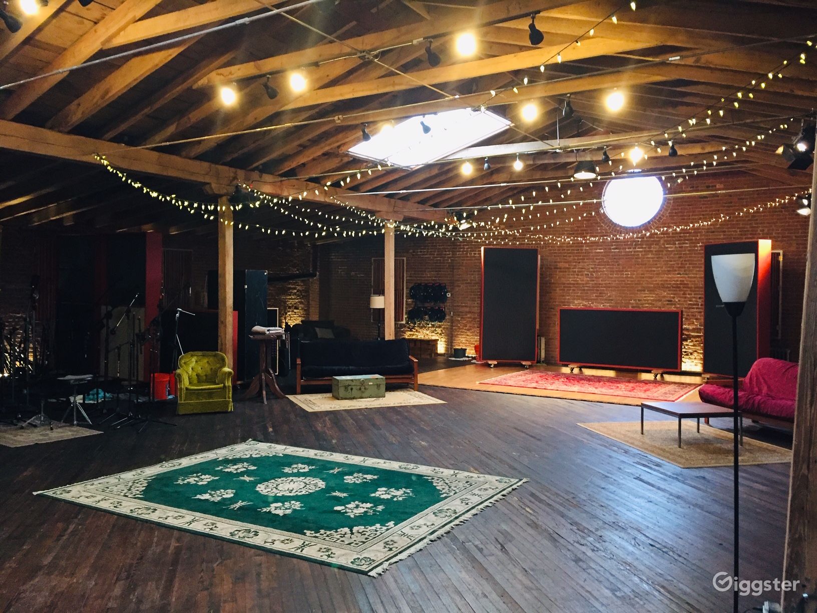 Rustic Studio with Natural Wood and Brick for Film | Rent this location ...