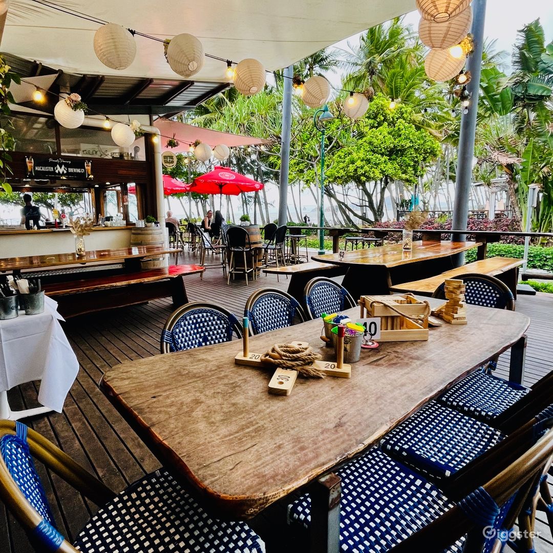 Beachfront Restaurant - Chill Deck | Rent this location on Giggster