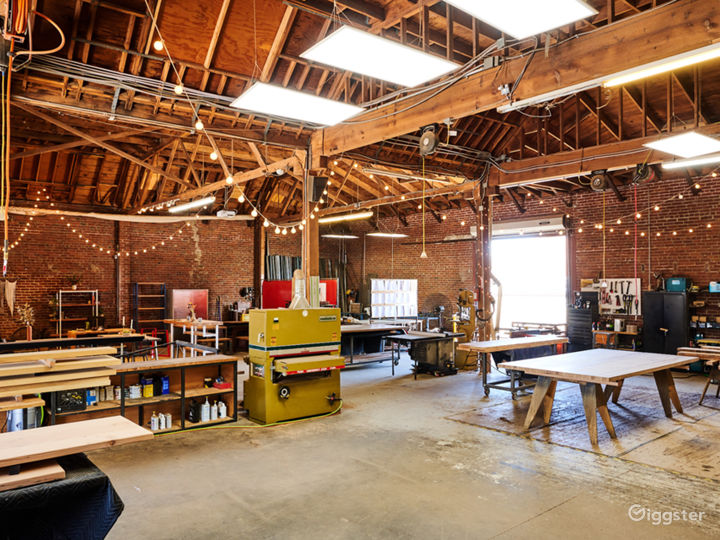 Industrial Wood Workshop with Natural Light | Rent this location on ...