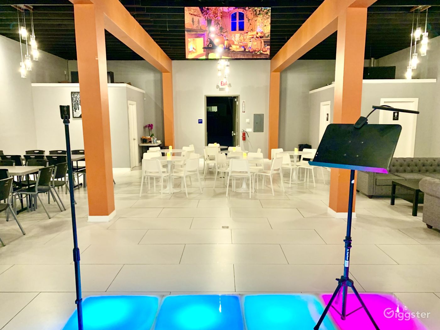 Lounge with Smart Stage, Back Terrace + Parking | Rent this location on ...