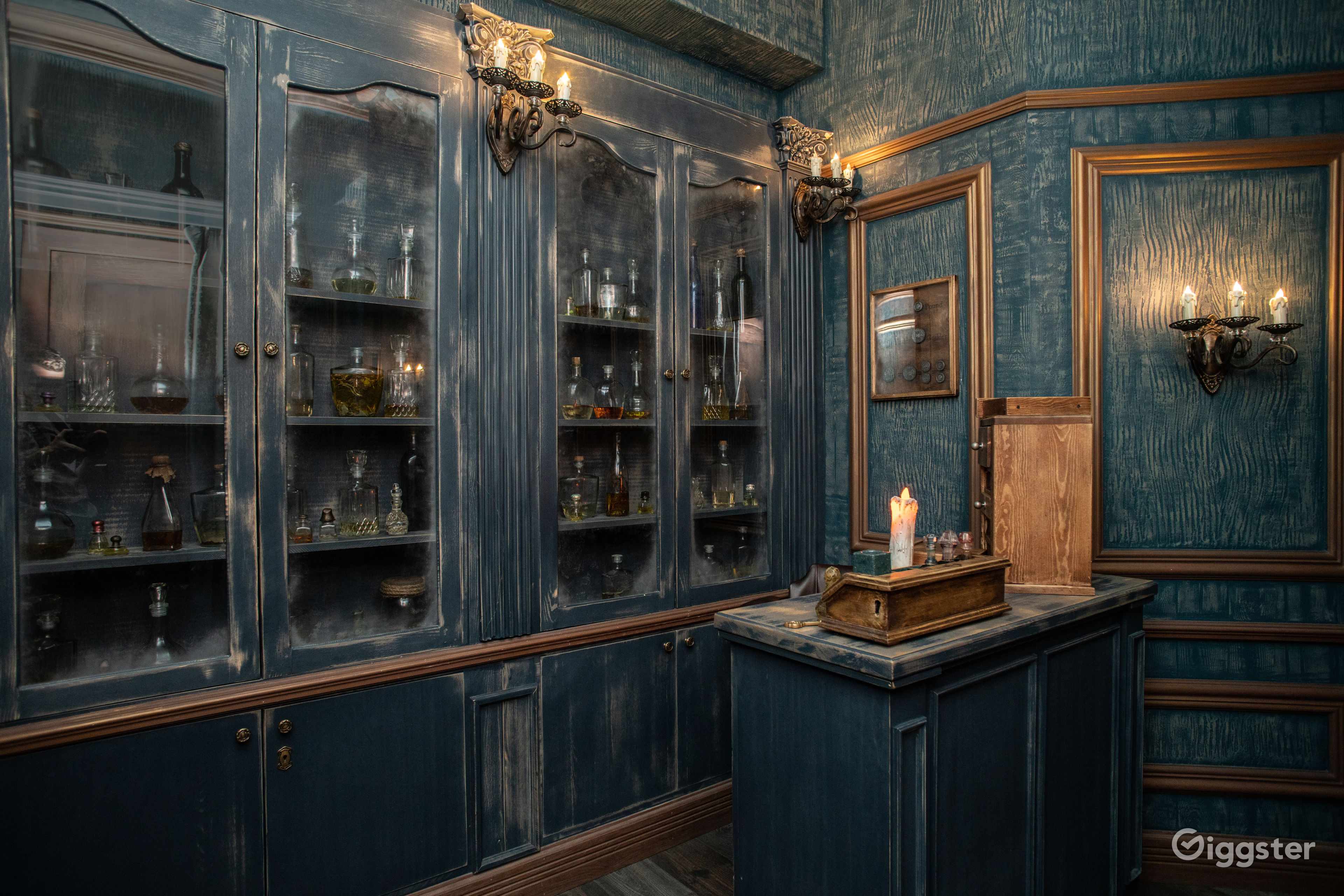 Ornate perfumery Victorian steampunk dungeon | Rent this location on ...