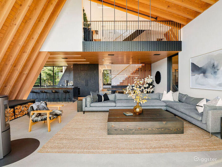 Modern Alpine A-Frame | Rent this location on Giggster
