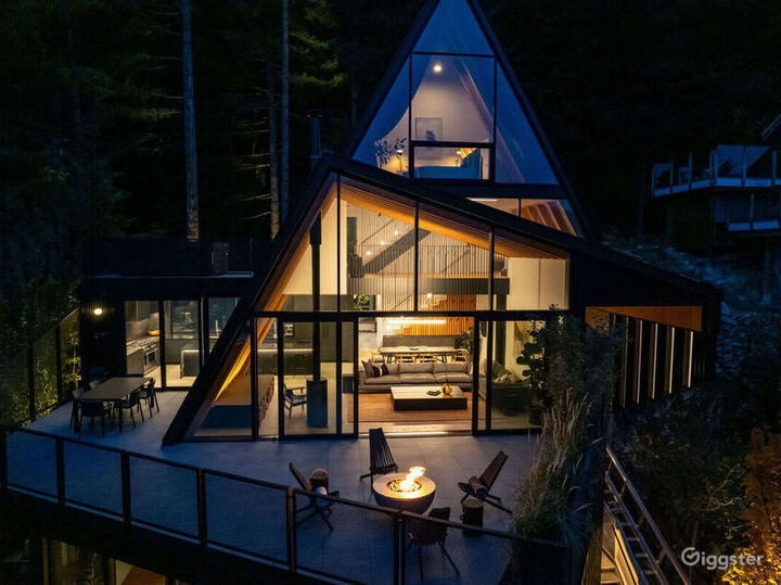 Modern Alpine A-Frame | Rent this location on Giggster