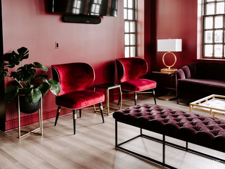 Red themed Private Lounge Room Bar in Birmingham | Rent this location ...