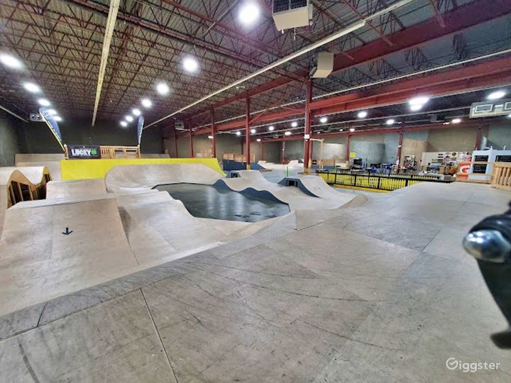 Sprawling Indoor Skate Park in Edmonton Rent this location on Giggster