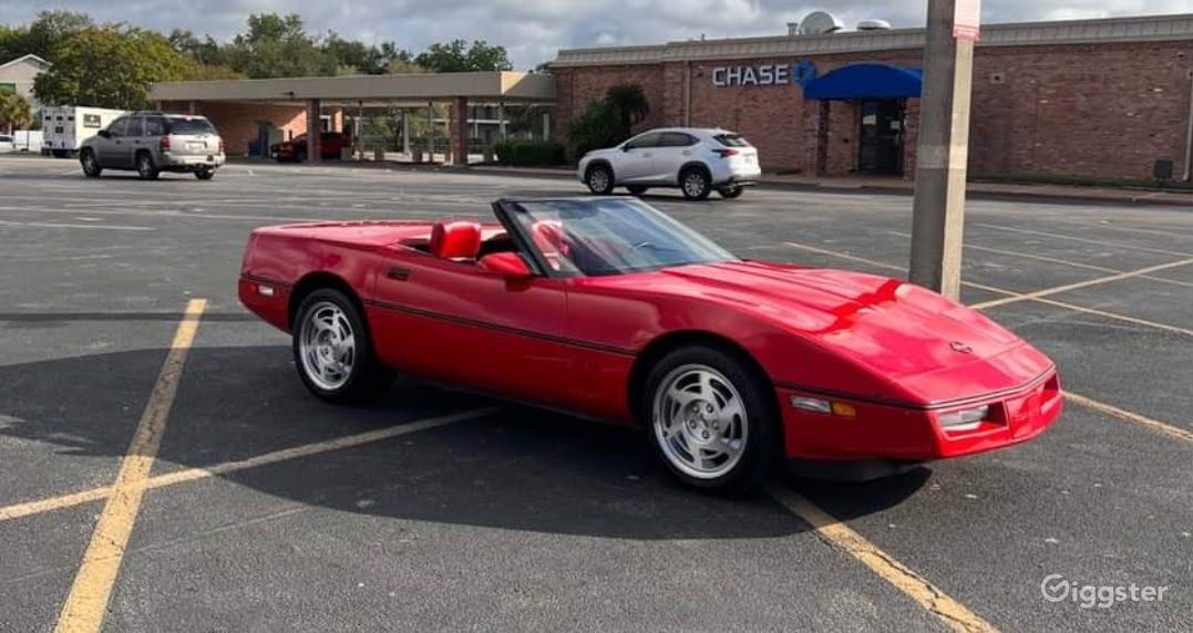 Red Chevrolet Corvette Convertible | Rent this location on Giggster