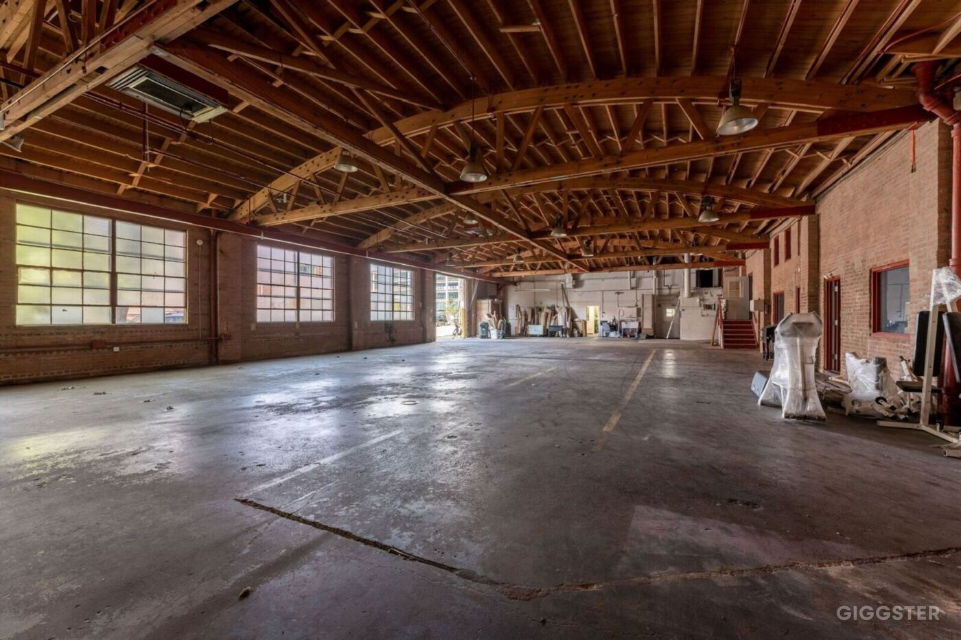 Large, Open, Timber Bow truss Warehouse Space | Rent this location on ...