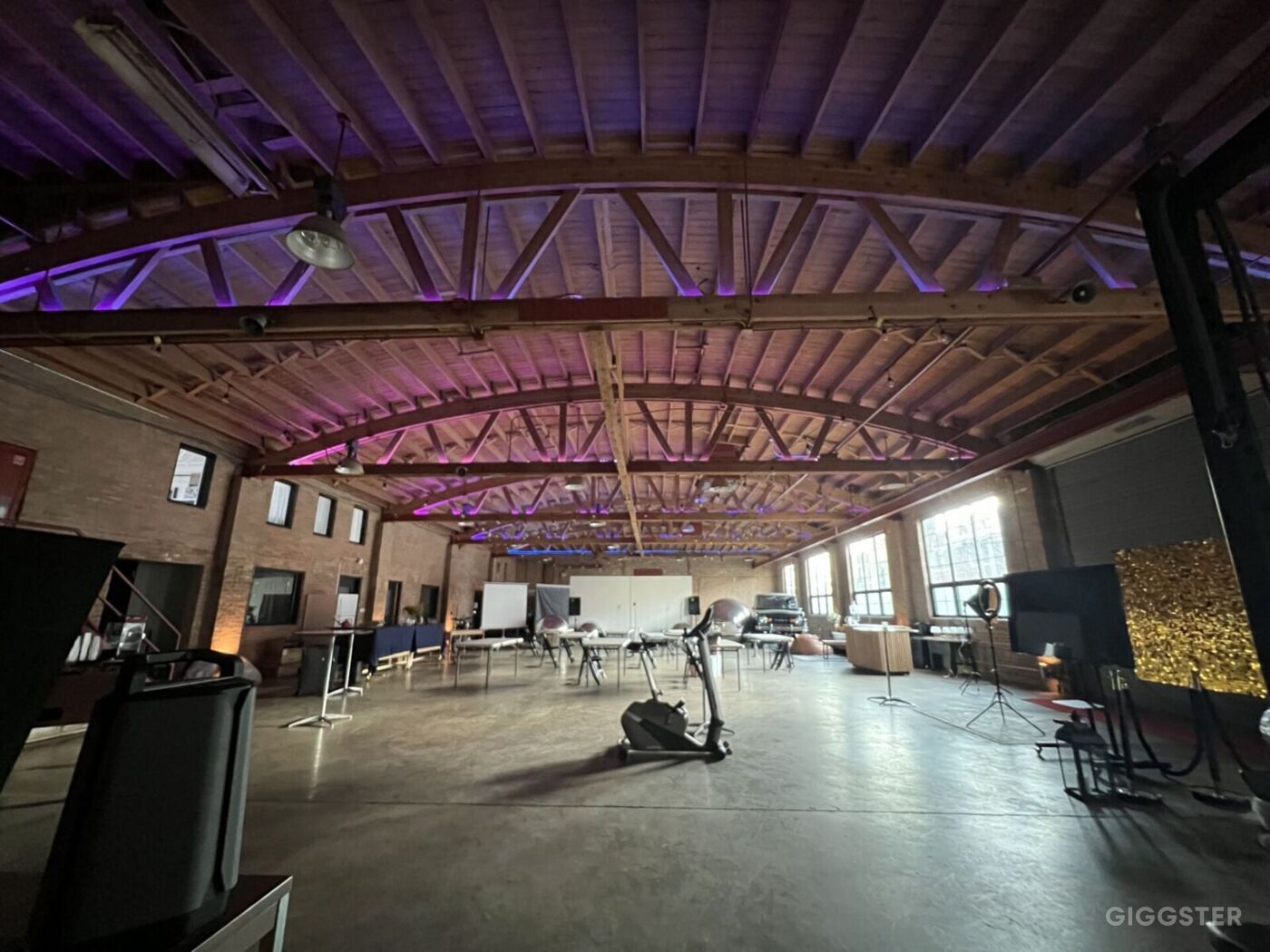 Large, Open, Timber Bow truss Warehouse Space | Rent this location on ...
