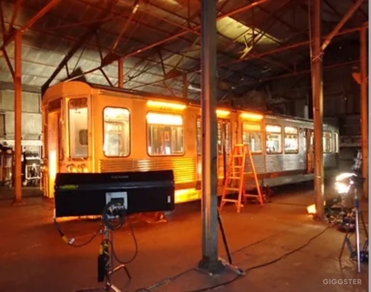 Subway Train Cars and Conductors Booth | Rent this location on Giggster