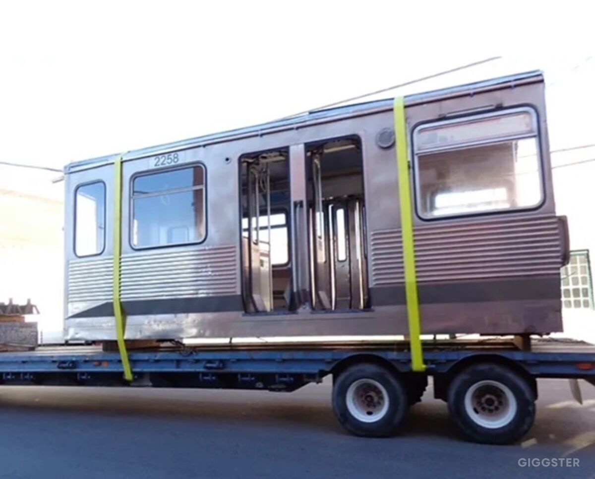 Subway Train Cars and Conductors Booth | Rent this location on Giggster