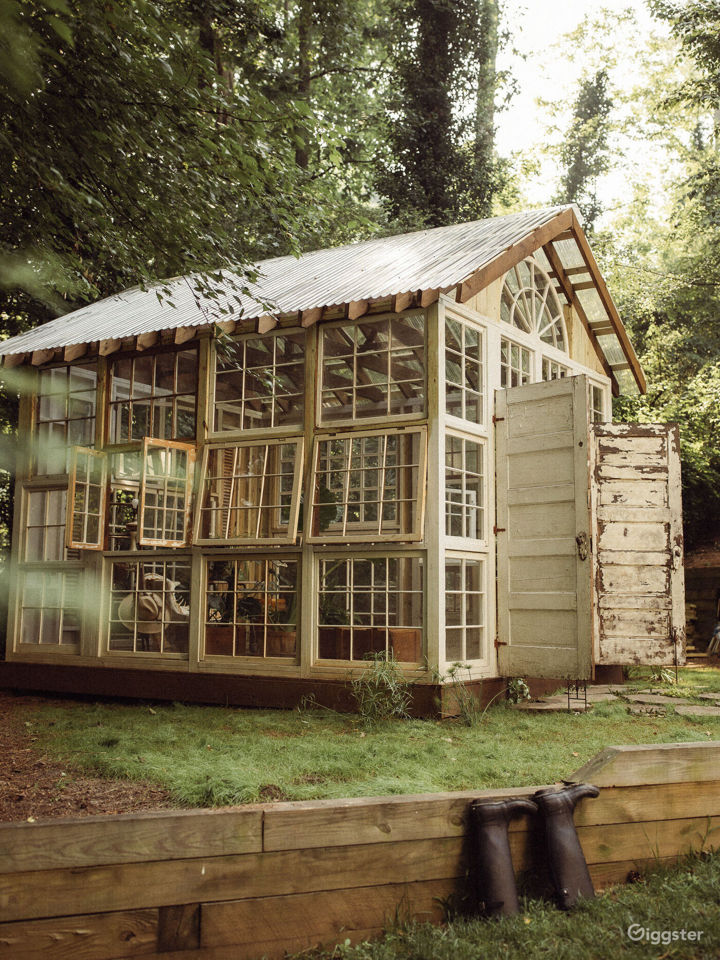 Charming Greenhouse in Backyard | Rent this location on Giggster