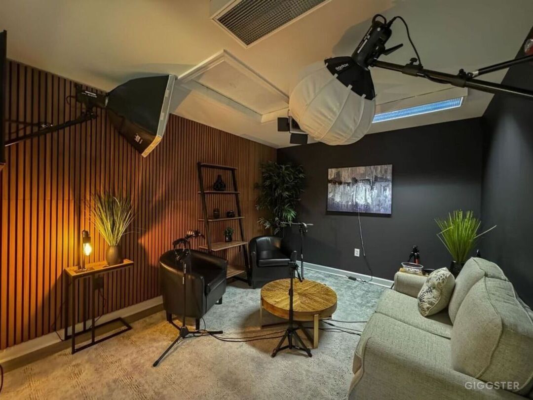 Podcast Studio A | Rent this location on Giggster