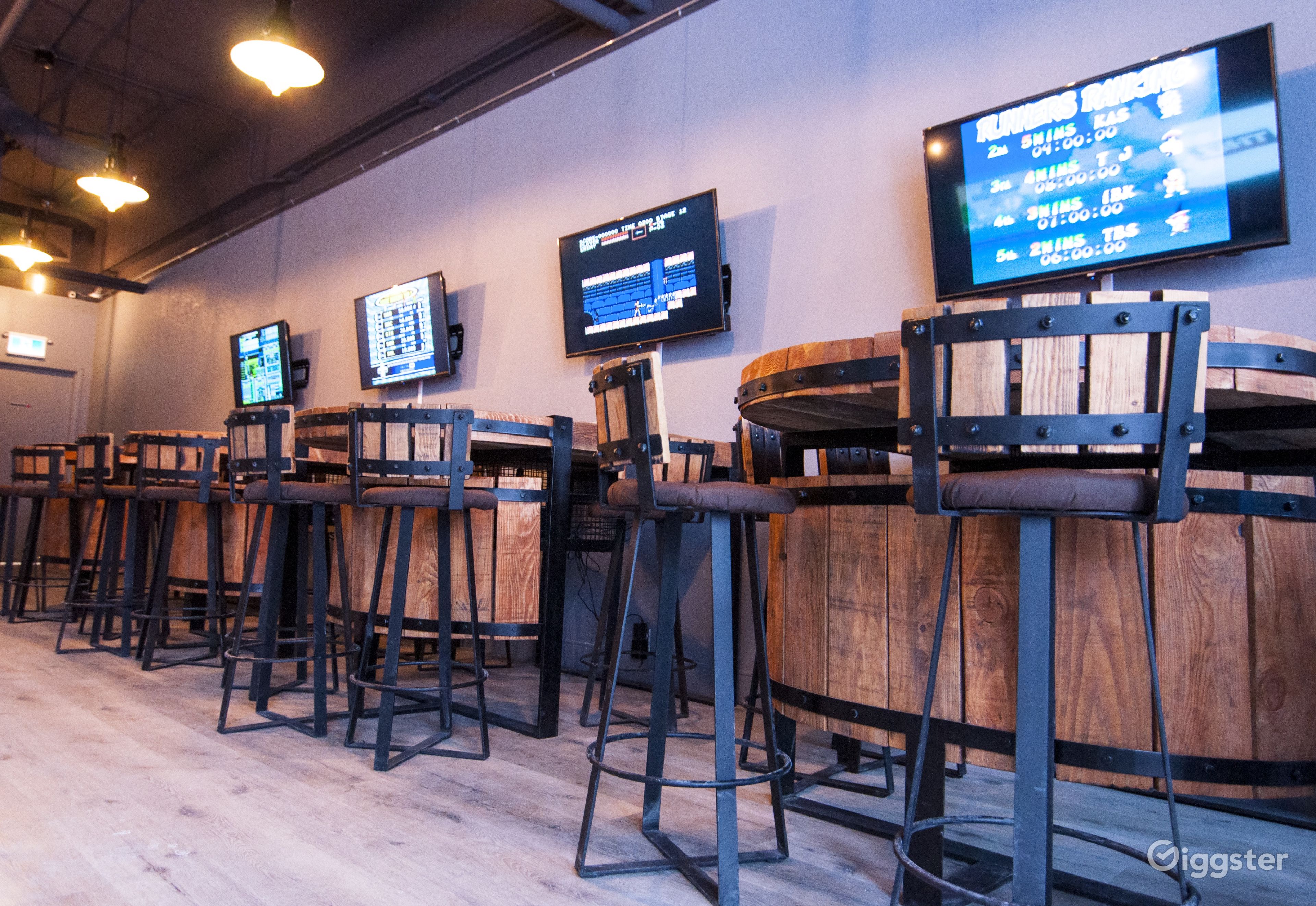 Rustic Video Game Arcade Event Space | Rent this location on Giggster